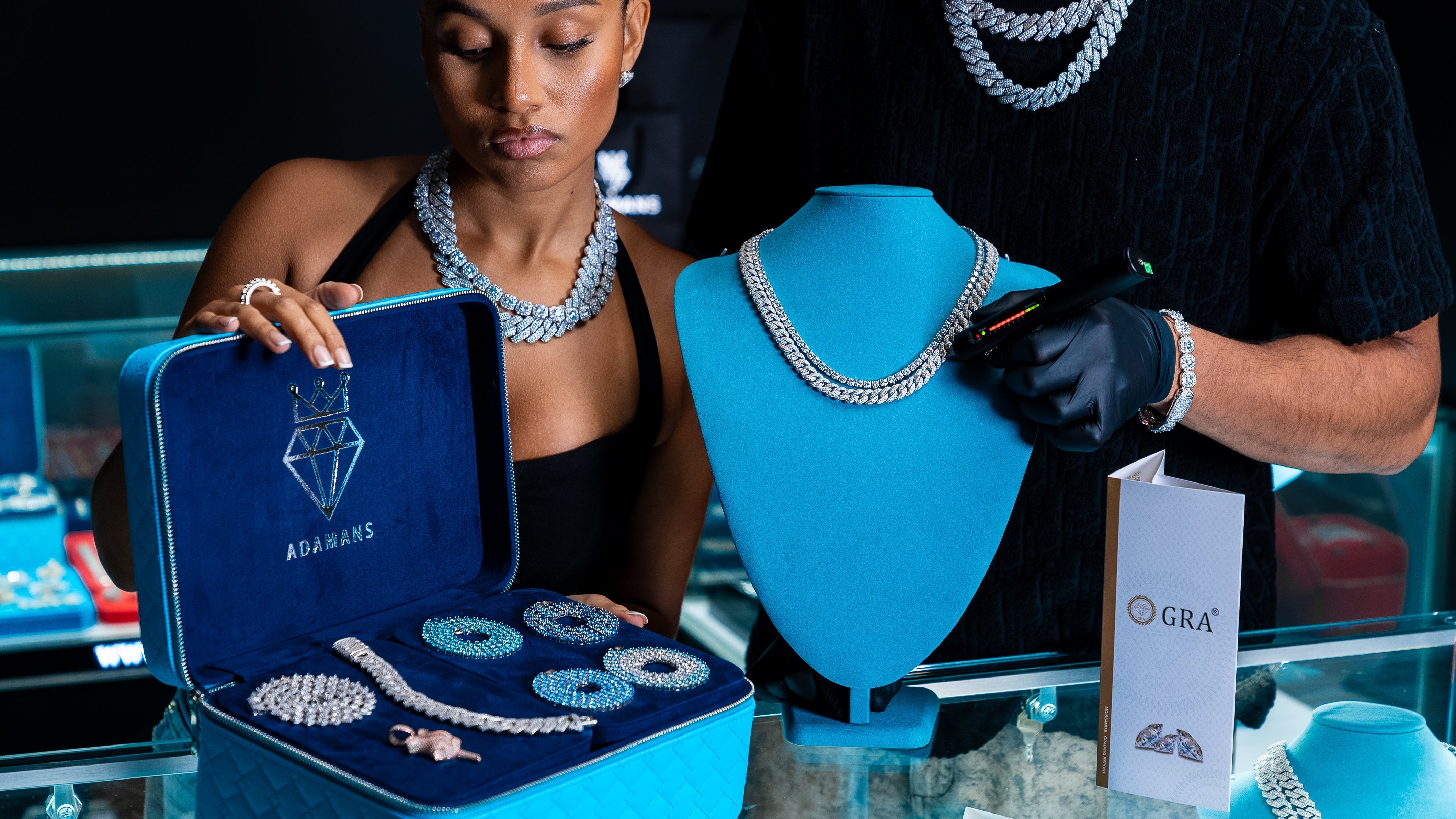 925 Silver Moissanite Cuban Link Chains – Adamans