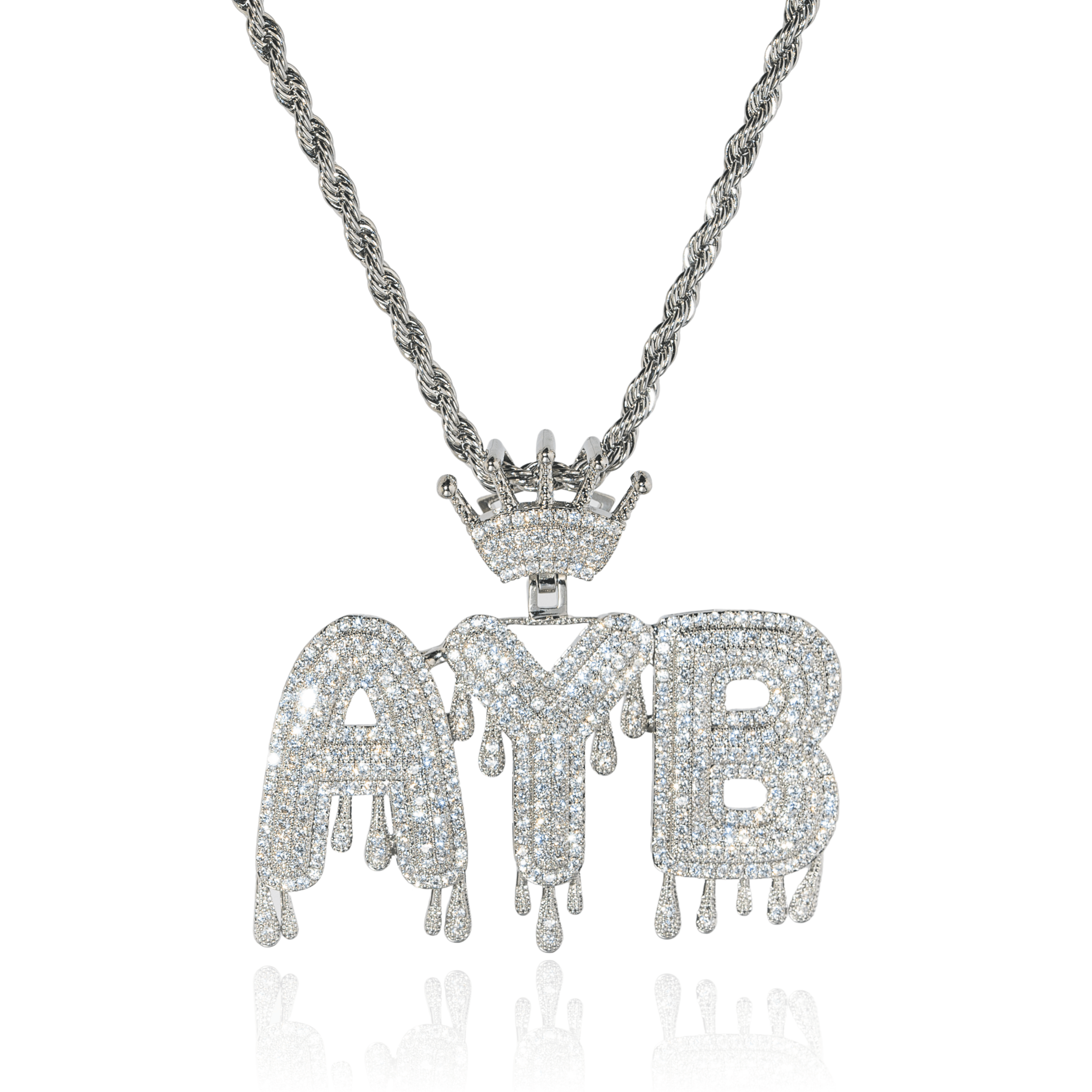 Custom Drip Font Pendant | Adamans