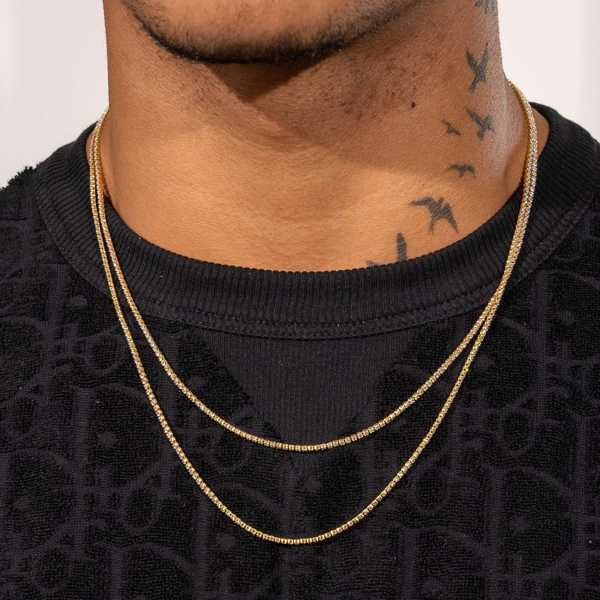 Micro Tennis Chain - Gold | Adamans